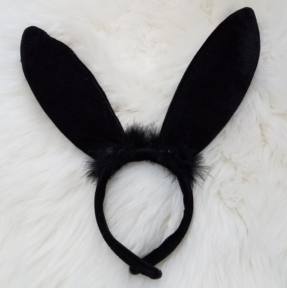 Hot Topic | Accessories | Black Bunny Ears Headband Halloween Costume ...
